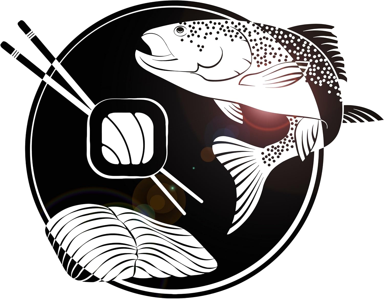 Amazon.com: Vinyl Wall Decal Sushi Bar Fish Japanese Food Asian ...