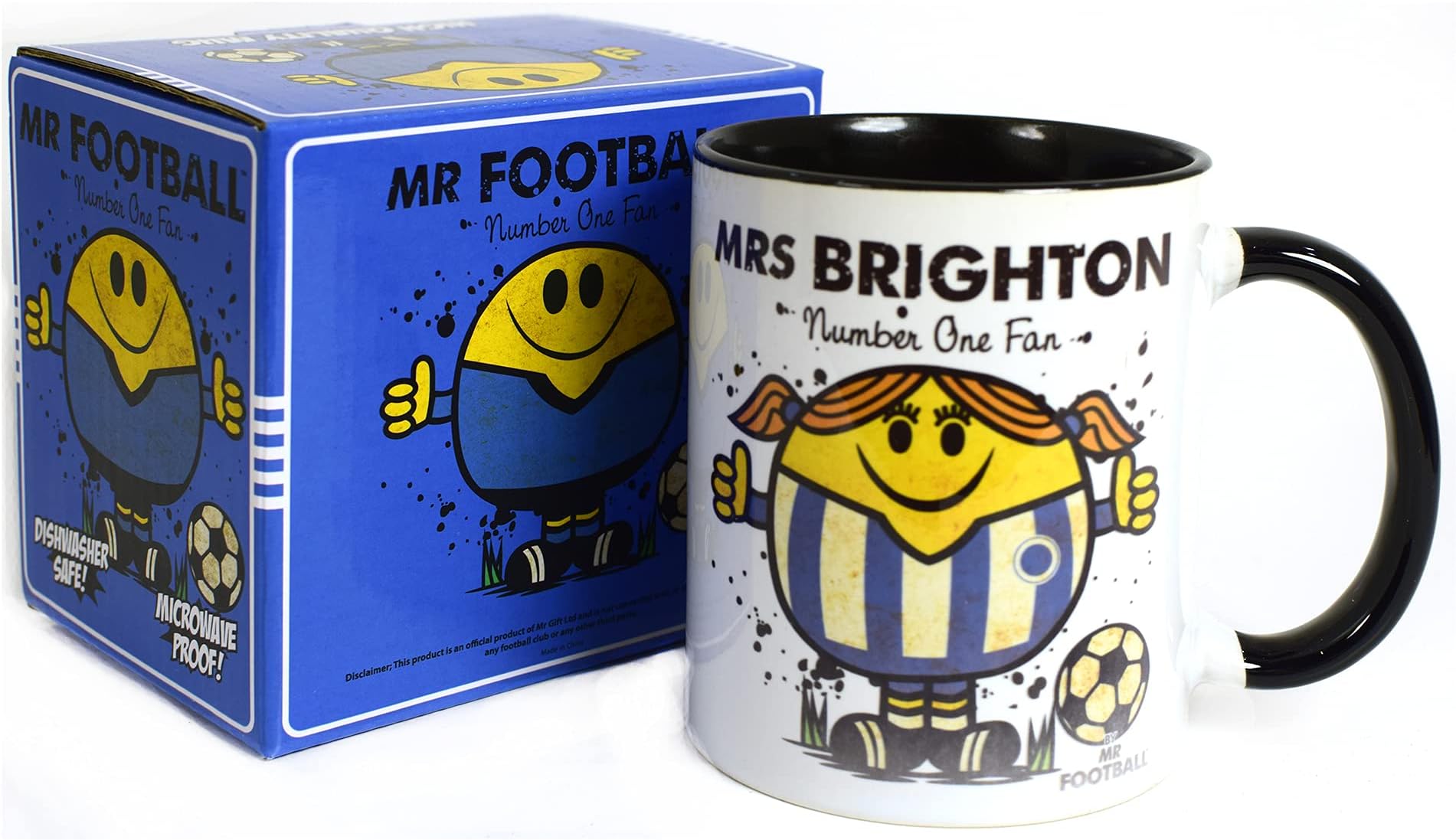Brighton & Hove Albion Personalised True Seagull 11oz Ceramic Mug Fans ...