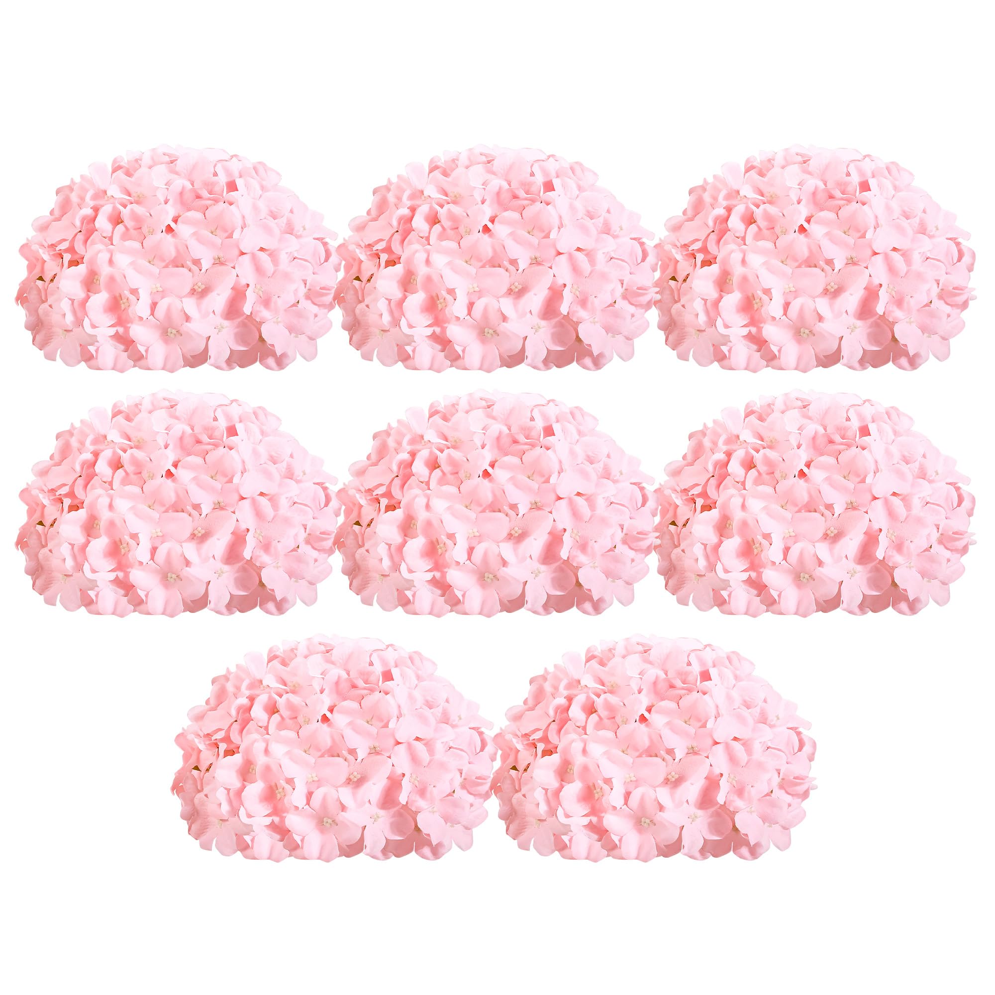 Snapklik.com : 8pcs Silk Hydrangea Flower Balls For Centerpieces, Pink ...