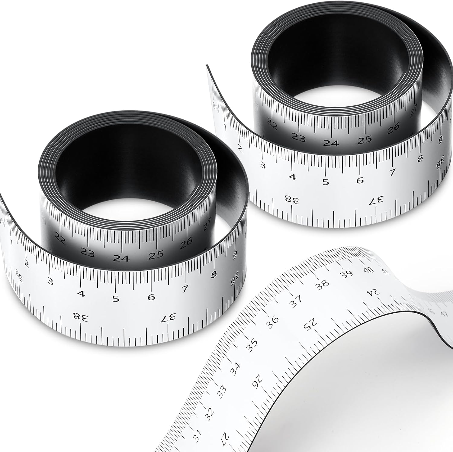 Relaxweex 2 Pcs 39.37 Inch Magnetic Ruler Flexible Magnetic Ruler ...