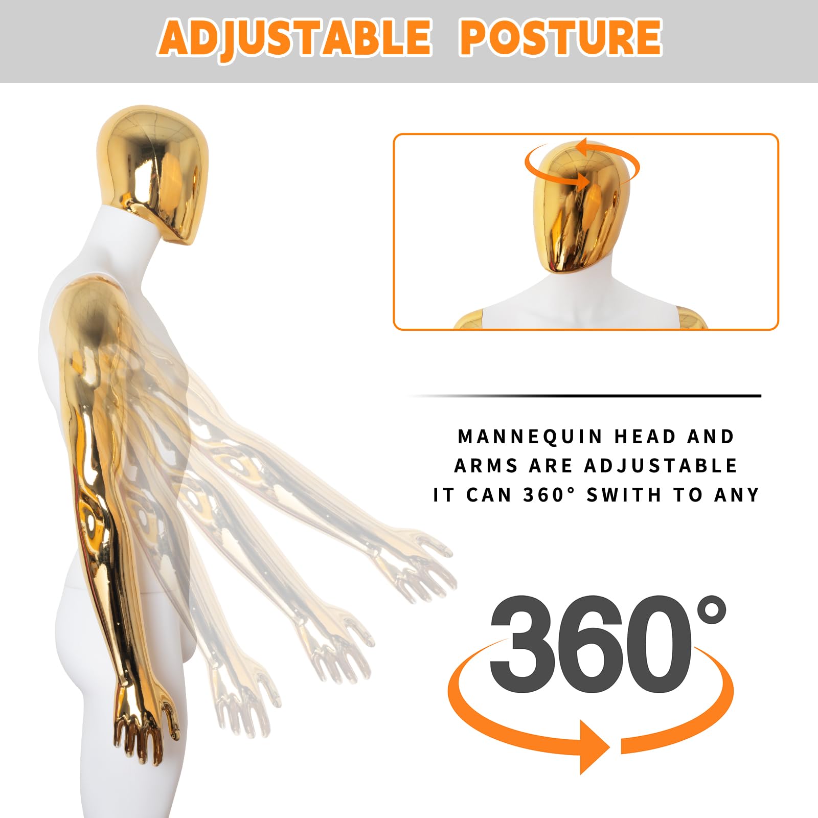 Snapklik.com : Maniquine Male Mannequin Full Body Model Stand ...