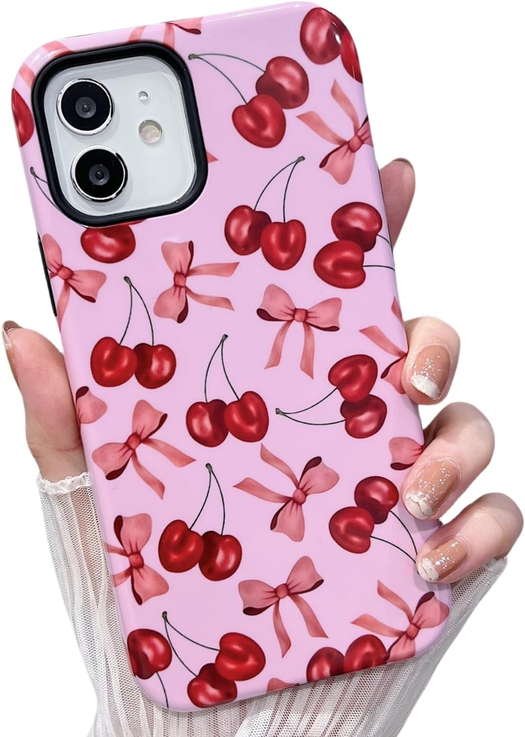 MINSCOSE Kirsche Print Phone Hülle für iPhone 11 Hülle,Luxus Girly ...