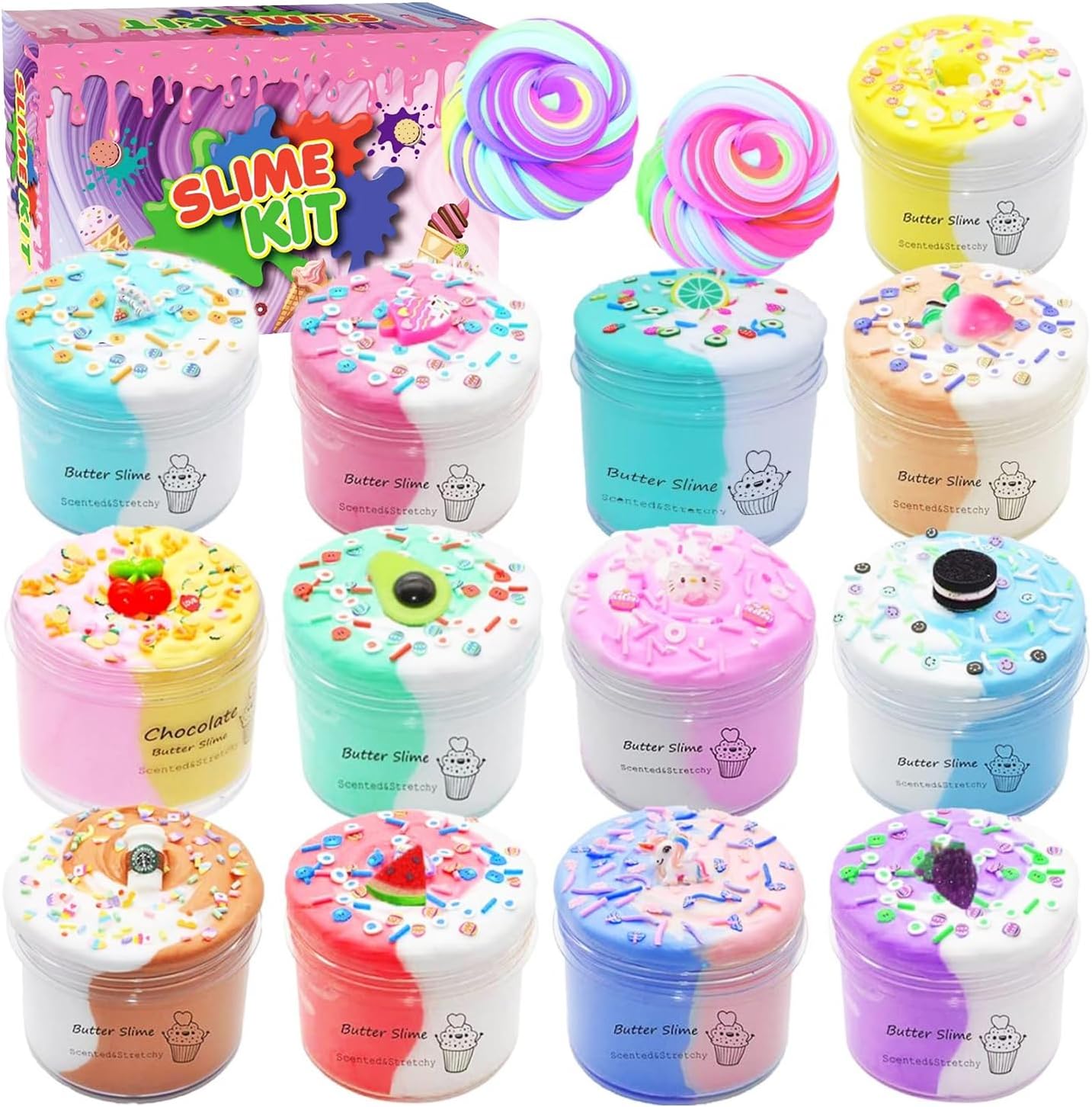 ToysButty Make Slime Kit for Girls Boys, 6 Pack Different Scented ...