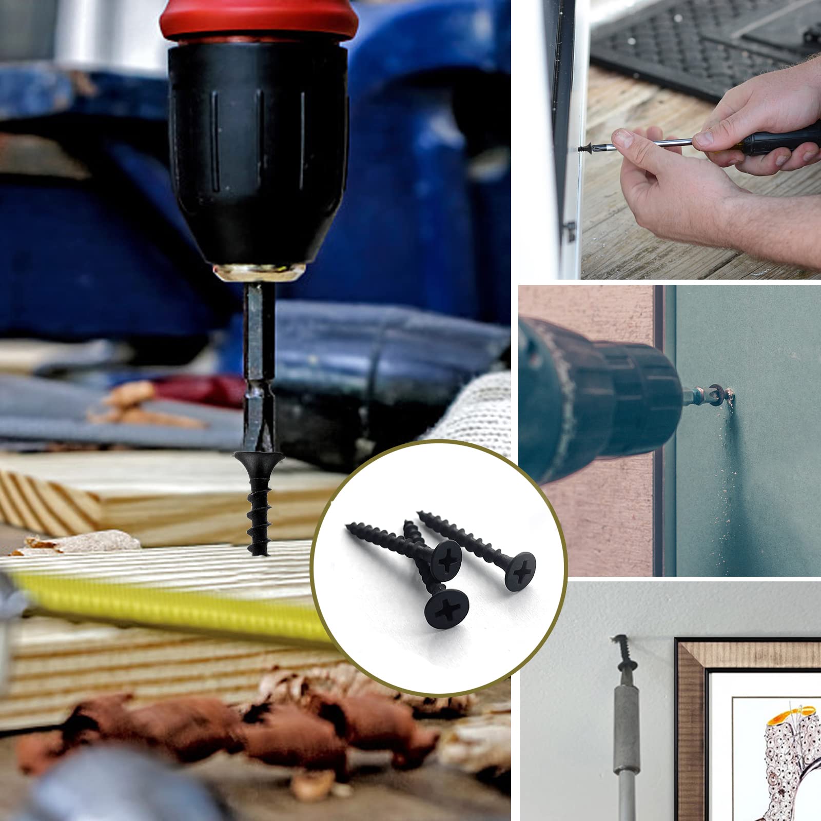 Snapklik.com : FASTENER TREE #8x1-1/4 Drywall Screws Coarse Thread ...