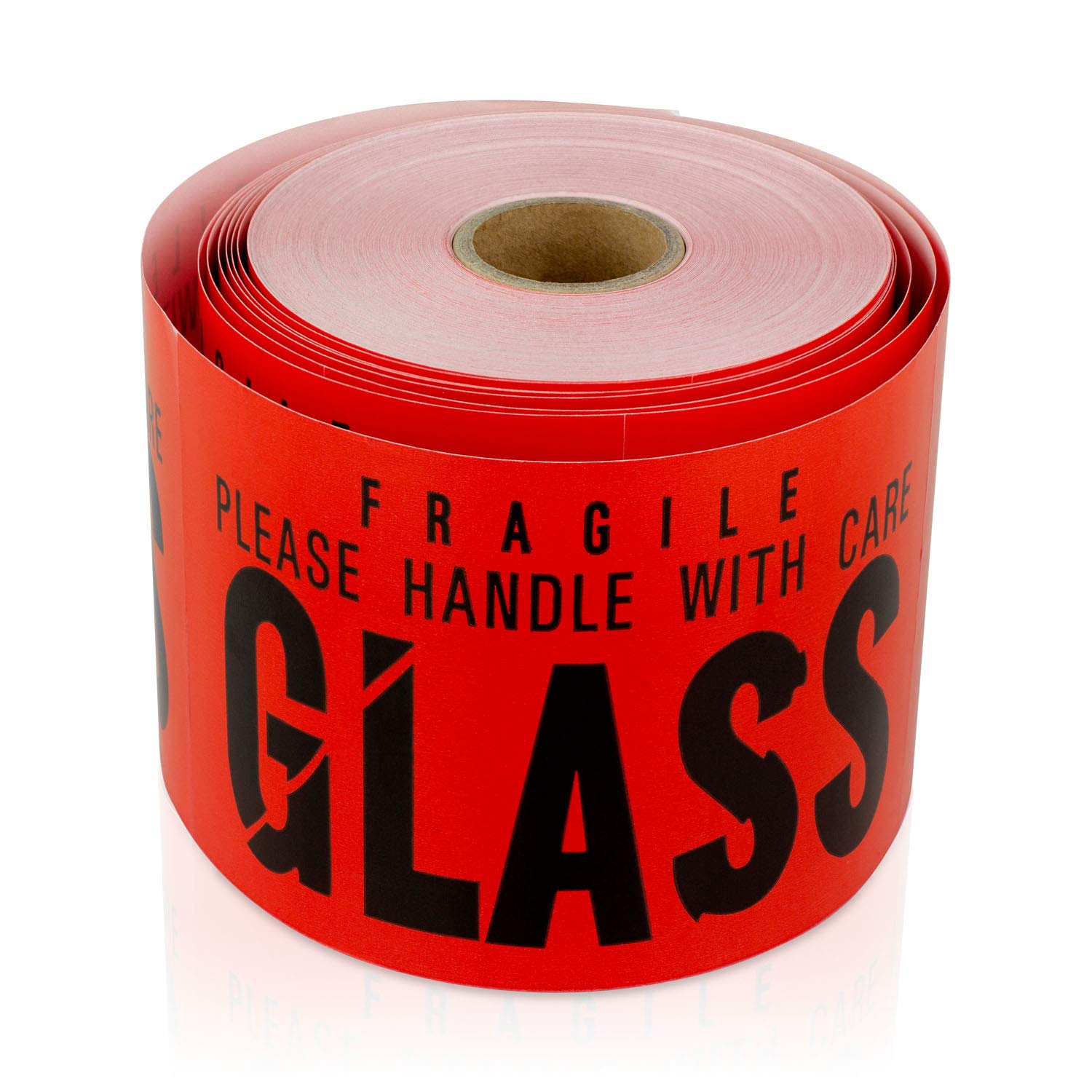 Buy 600 Labels 4 X 2 Inch Red Fragile Glass Labels Fragile Handle buy-600-labels-4-x-2-inch-red-fragile-glass-labels-fragile-handle