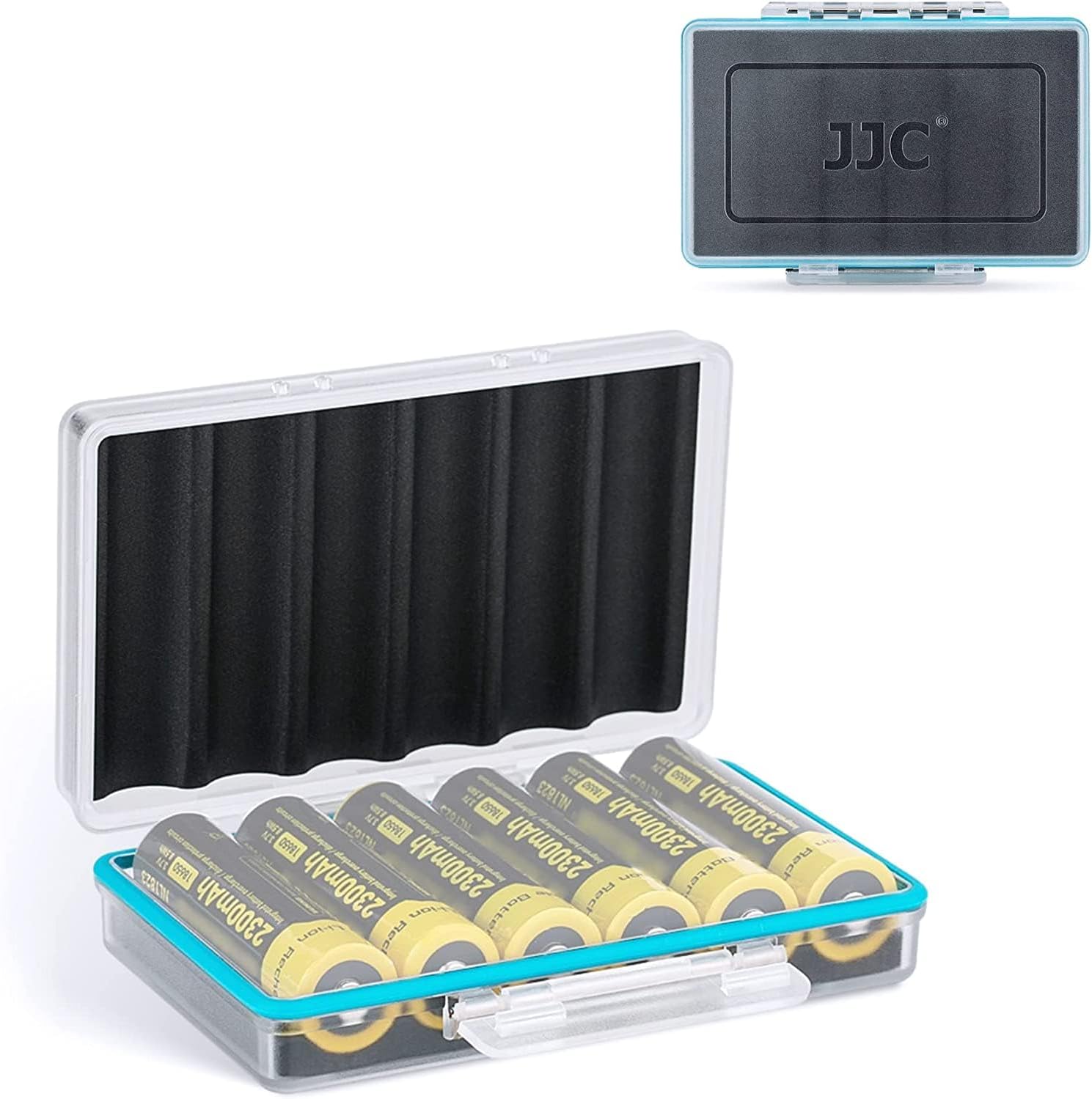 JJC 18650 Battery Case Battery Holder Case for 6 Pieces 18650 Battery ...
