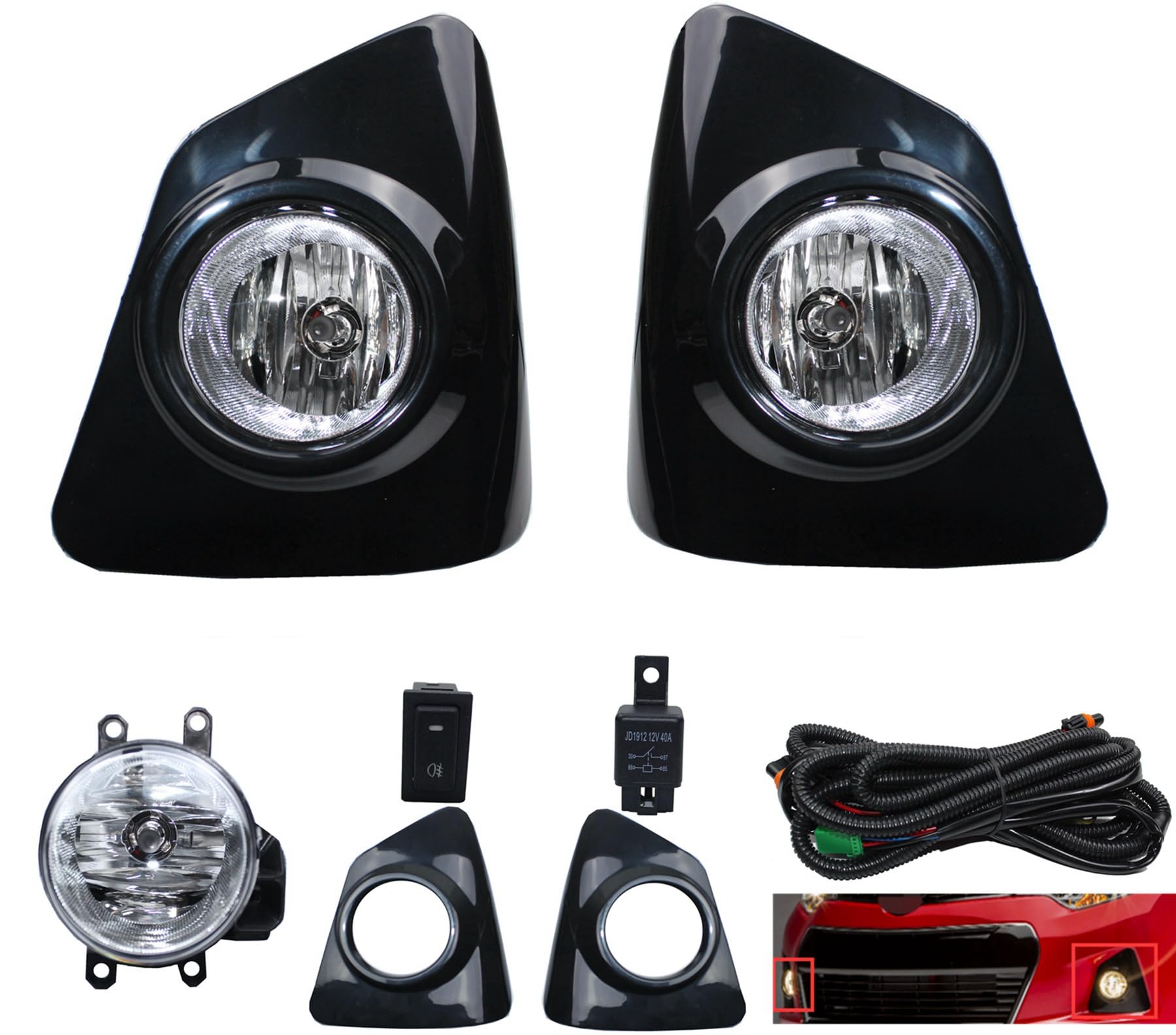 Amazon.com: LEVANLIGHT Fog Lights Assembly Compatible For 2014 2015 ...