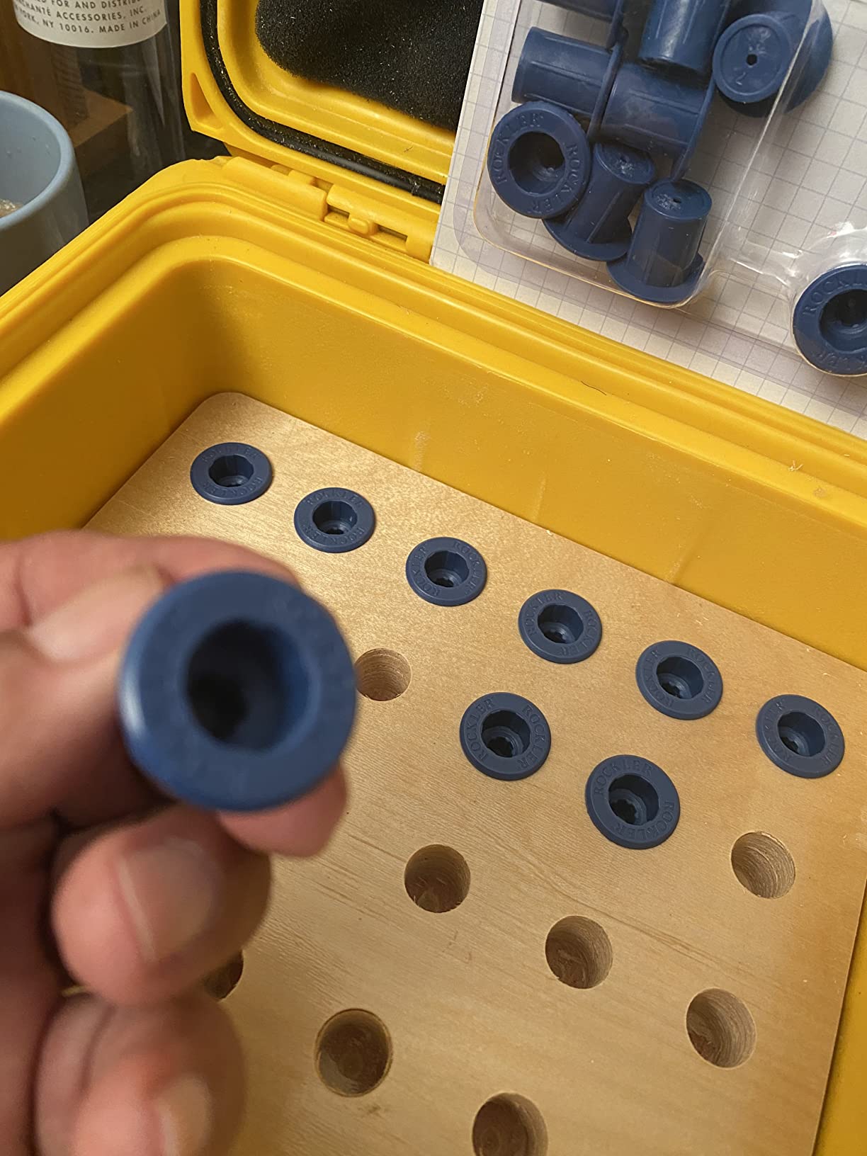 Router Bit Storage Inserts (10 Pack) - Holds 1/4” & 1/2” Shank Router ...