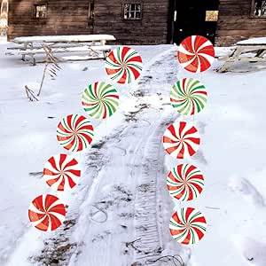 Amazon.com : Christmas Peppermint Yard Sign Cutouts, Christmas Candy ...