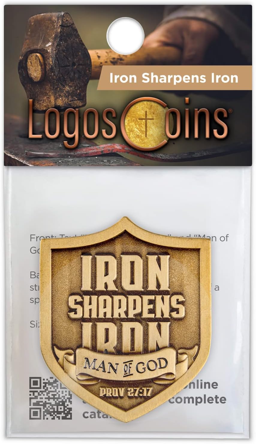 Buy Iron Sharpens Iron Challenge Coin, Bulk Set of 10 Tokens of Faith ...