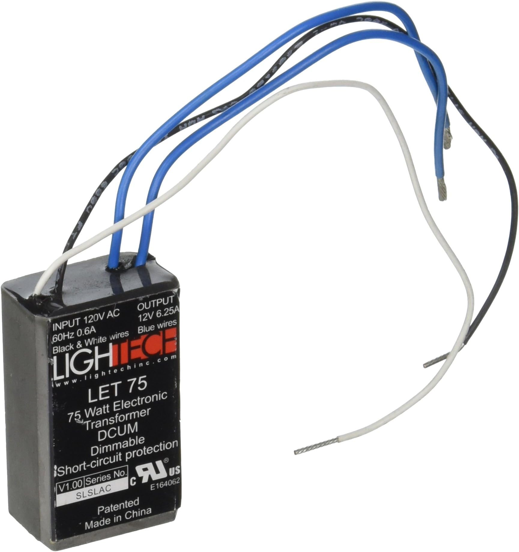 LET-75 12V AC Class 2 Electronic Remote Transformer by Lightech ...