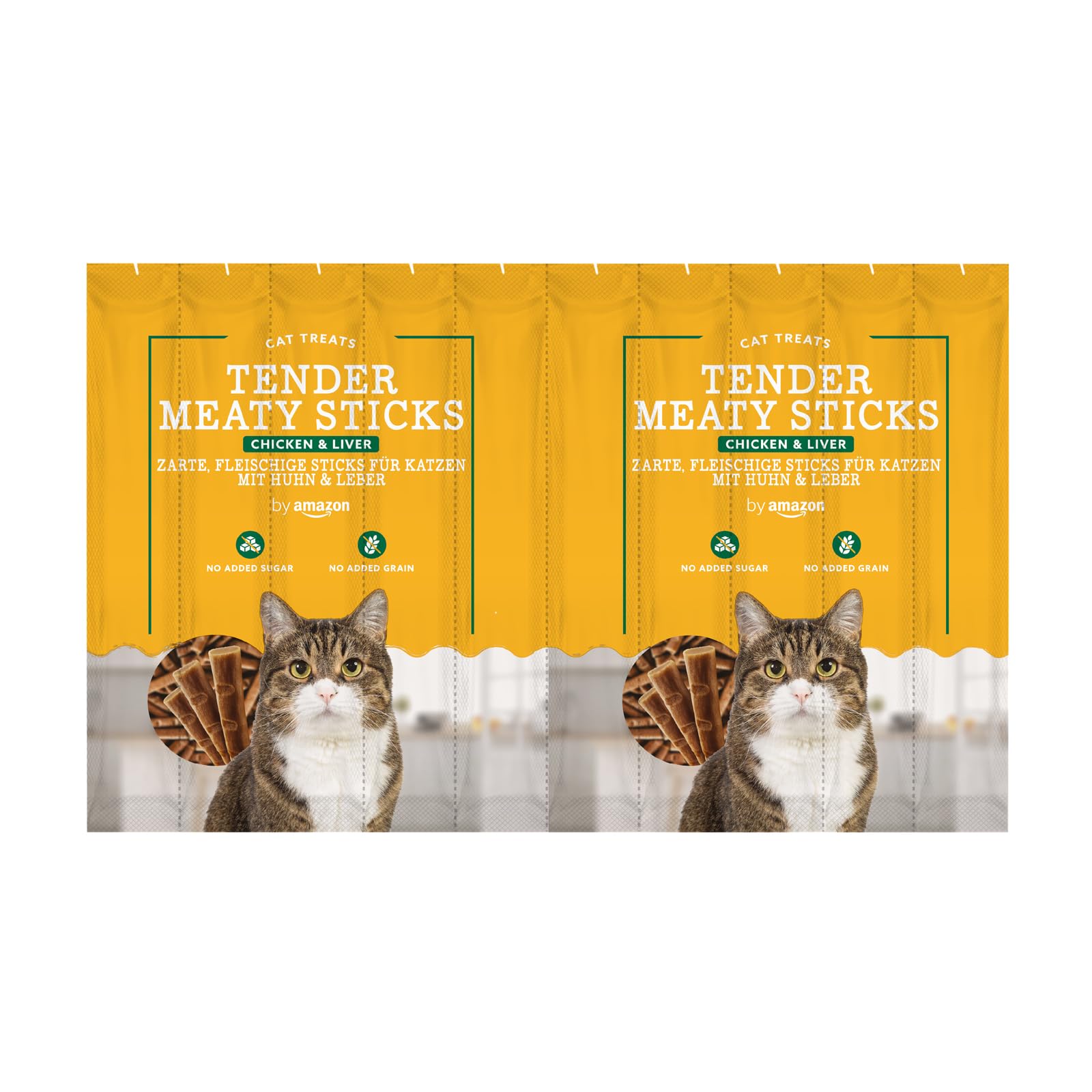 by Amazon Cat Sticks Chicken & Liver 50g : Amazon.co.uk: Pet Supplies