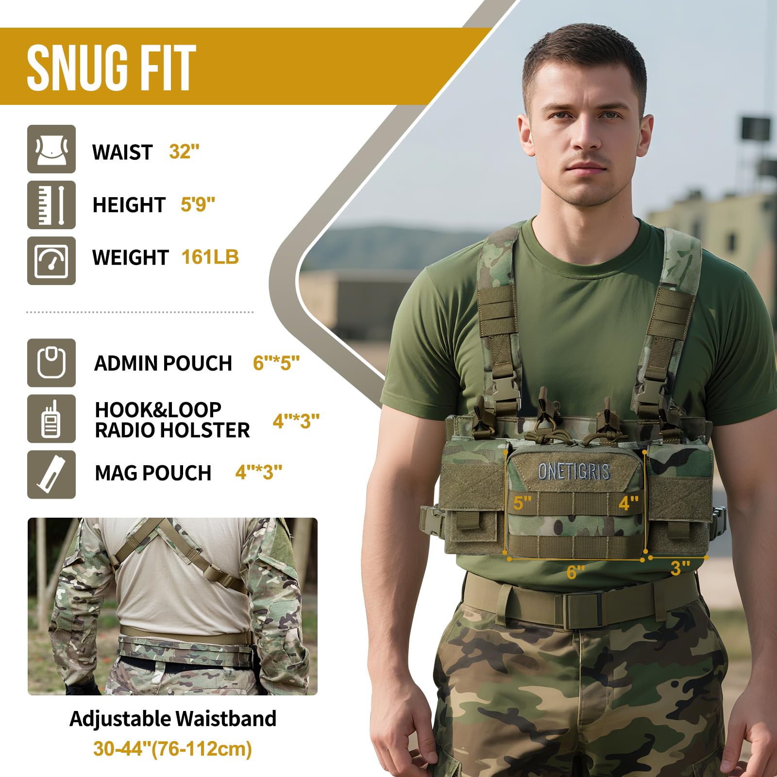 Snapklik.com : OneTigris Vulture Chest Rig, MOLLE Chest Rigs Tactical ...