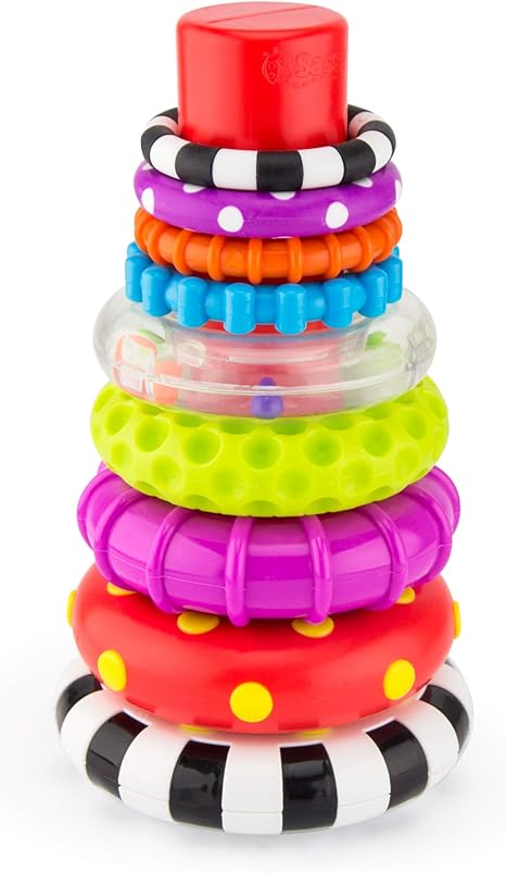 Sassy Stacks of Circles - Stacking Ring STEM Developmental Learning Toy ...