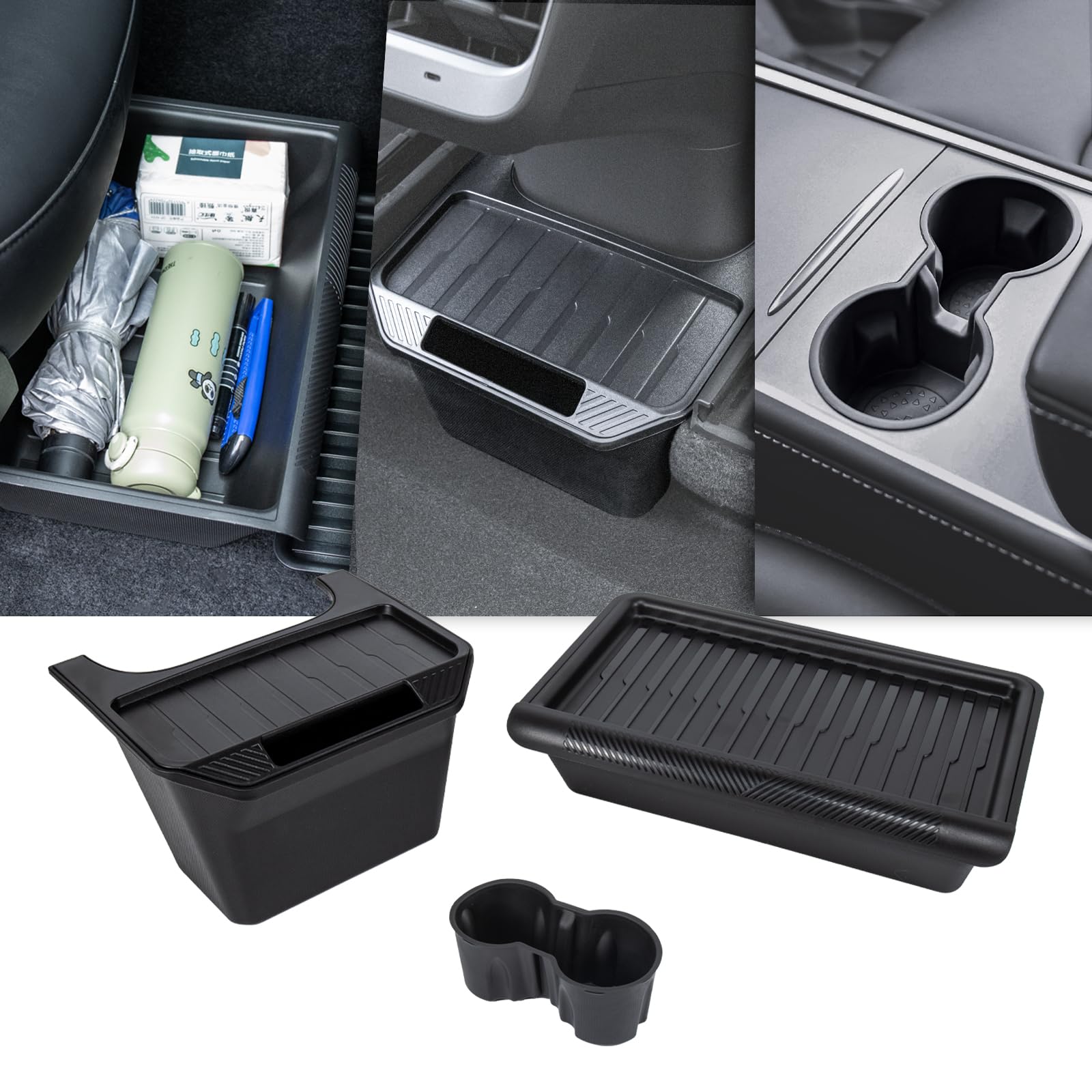 Amazon.com: Neepiar Upgraded 3PCS Compatible with Tesla Model Y 2021 ...