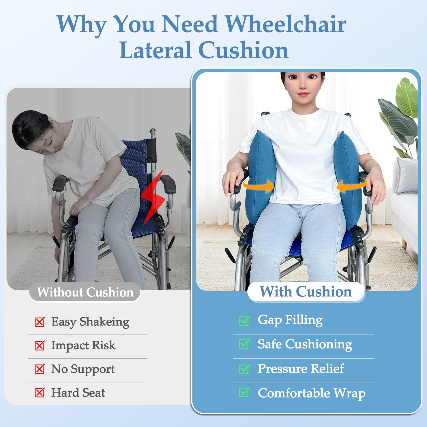 Lateral Support for Wheelchair Back Support Cushion Nepal | Ubuy
