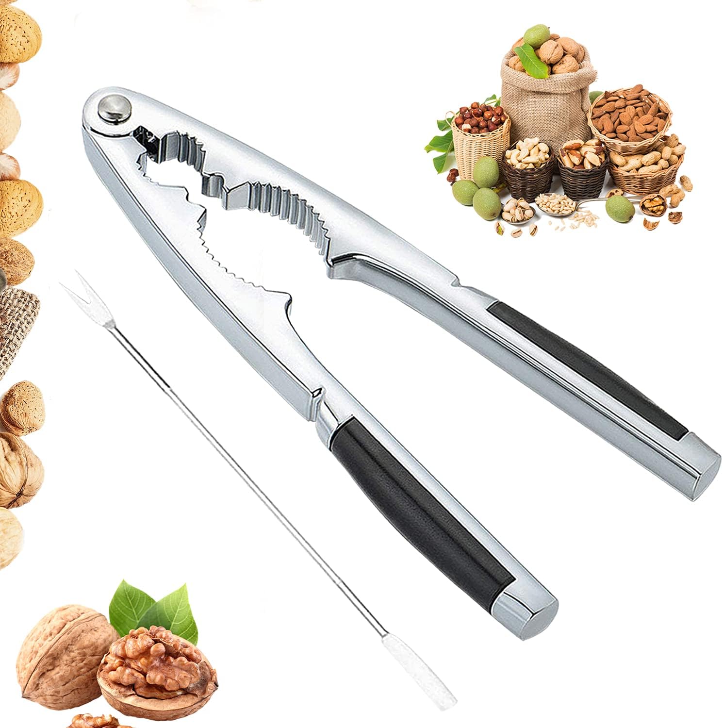 YISKY Walnut Pliers, Walnut Cracker Tool, Nut Crackers Tool, Nutcracker ...