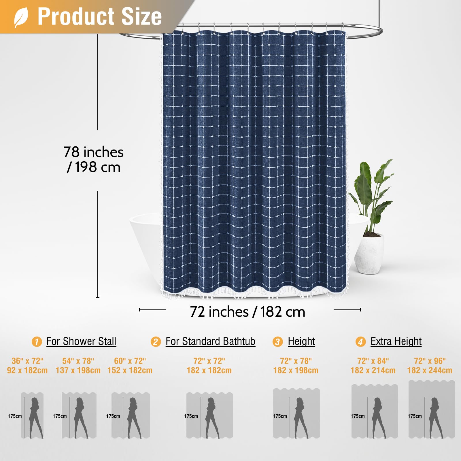78 Inch Shower Curtainnull