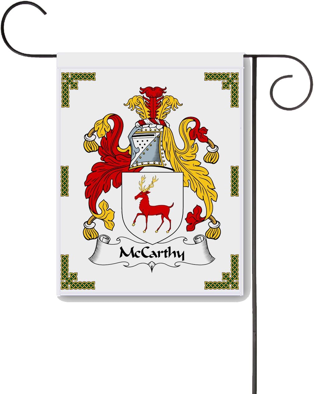 Amazon.com : McCarthy Coat of Arms/McCarthy Family Crest 11 X 15 Garden ...