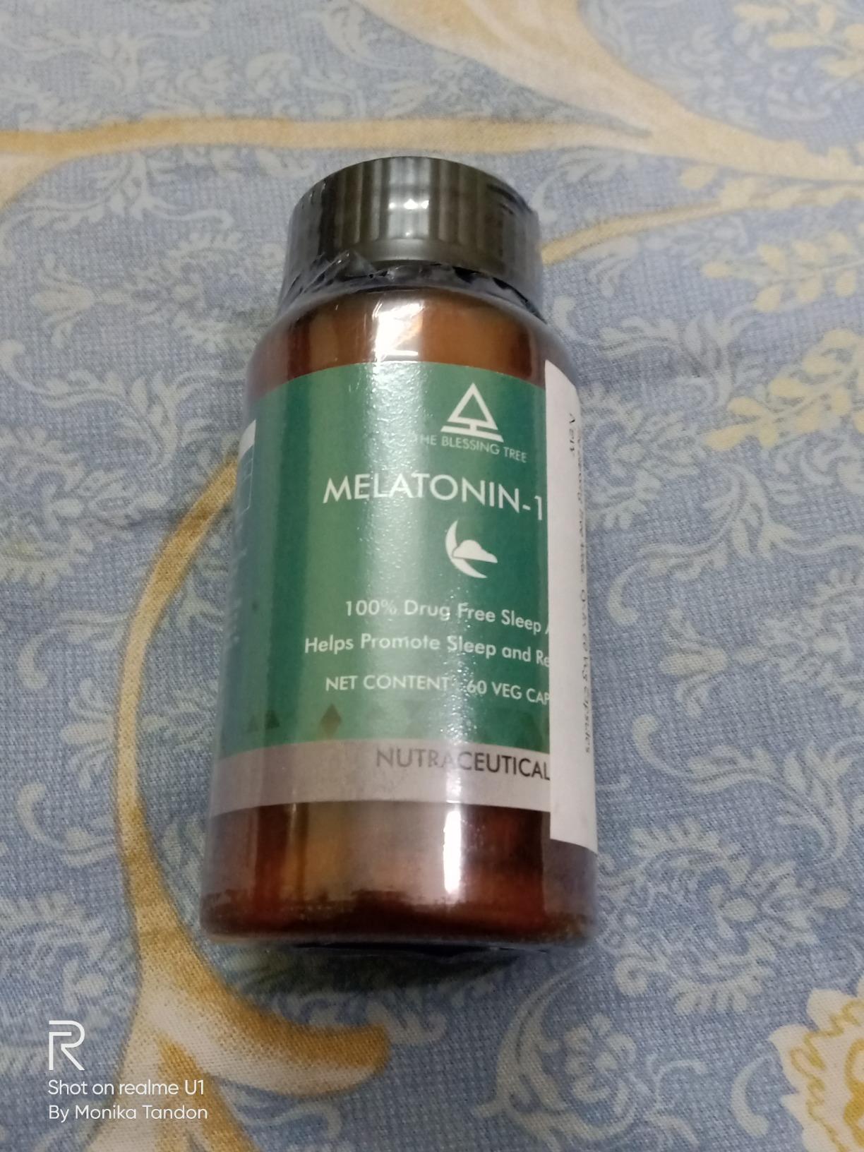 The Blessing Tree Melatonin 10mg for Healthy Sleep Cycle. 60 Veg ...