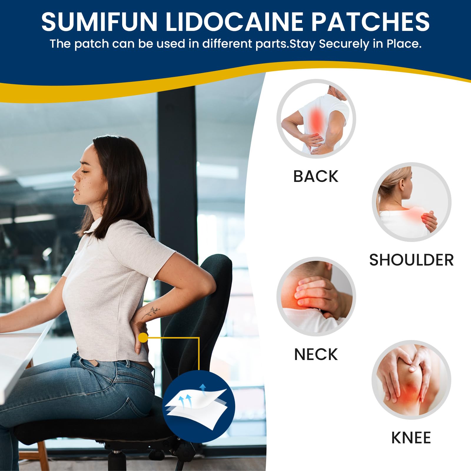 Snapklik.com : Sumifun 4% Lidocaine Patches Maximum Strength - 24 Count ...