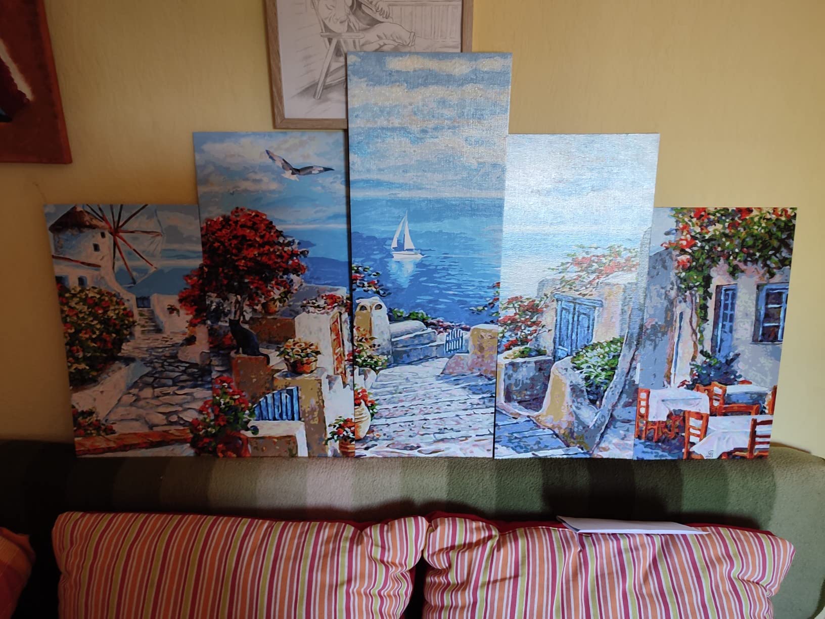 Schipper 609450797 Malen nach Zahlen - Mykonos - Bild malen für Erwachsene, inklusive Pinsel und ...