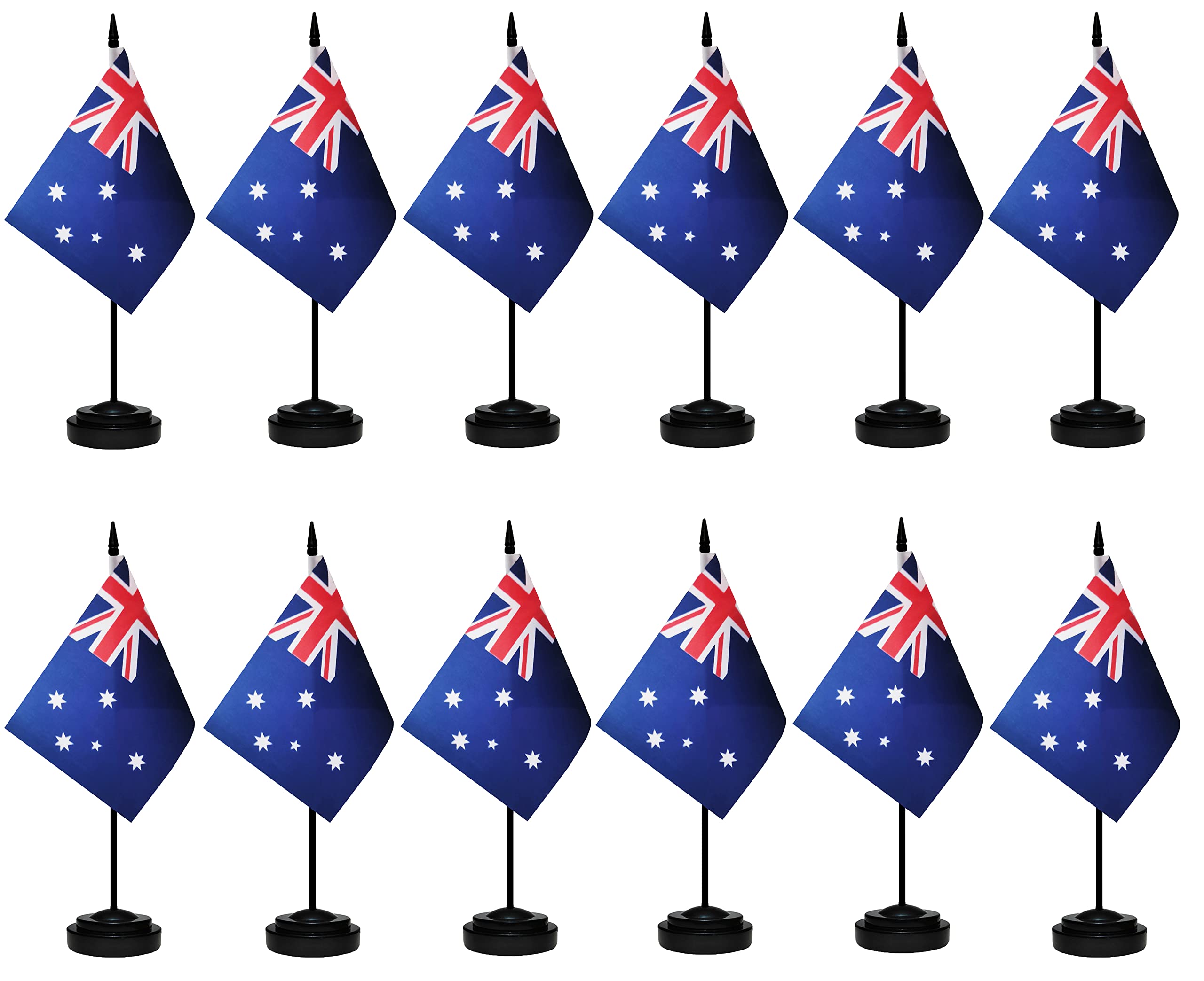 Amazon.com: Australia Flags Australian Small Mini Desk Flags Set Small ...