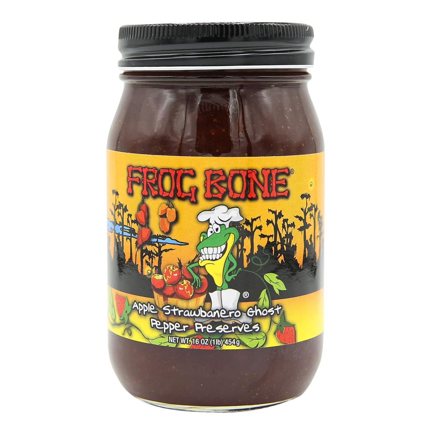 Amazon.com: Frog Bone Apple Strawbanero Ghost Pepper Preserves, 16oz ...