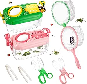 Amazon.com: 2Sets Bug Catcher for Kids - Sturdy Kids Bug Catching Kit Gifts with Collector ...