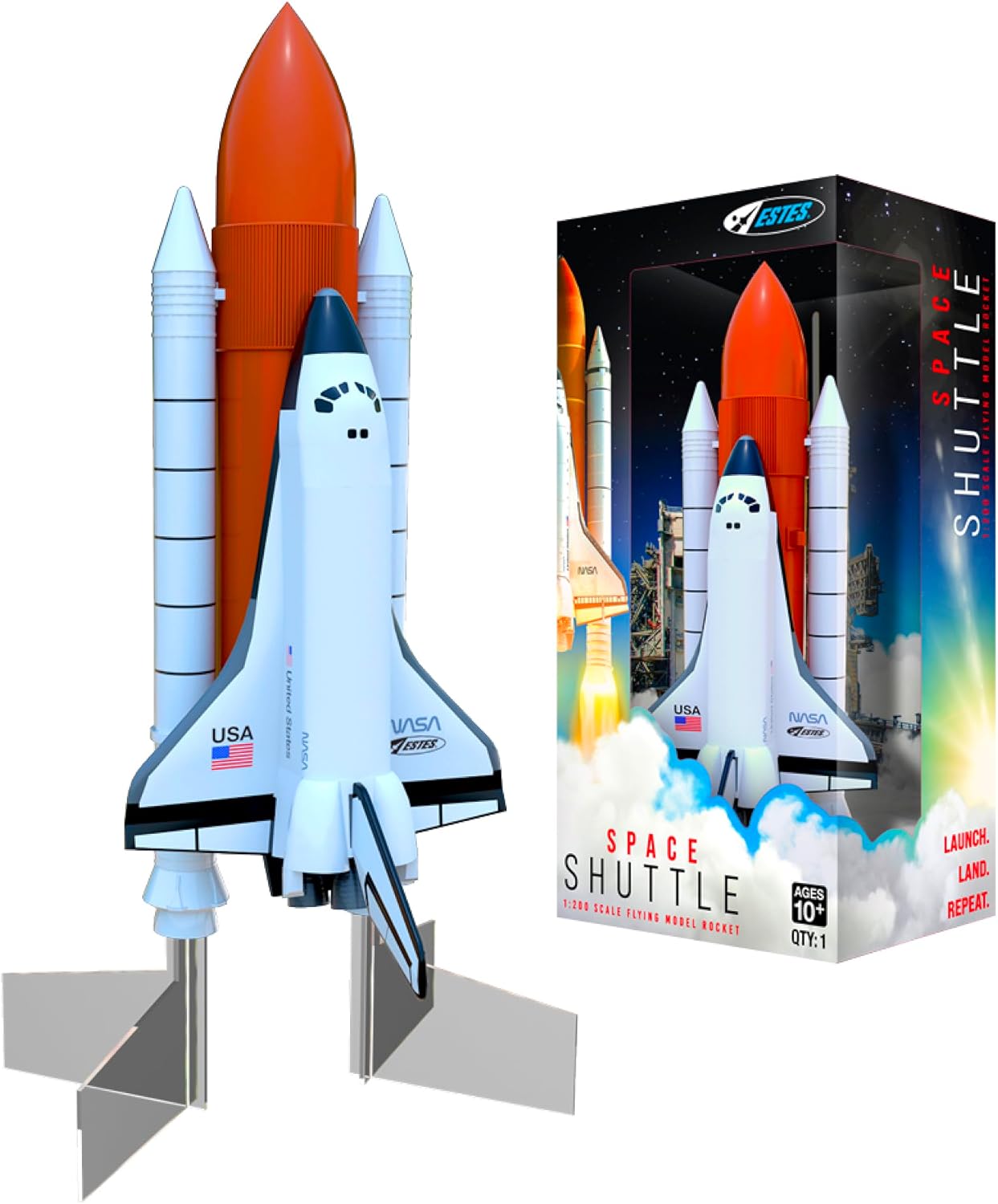 Amazon.com: Estes 009991 Space Shuttle Model Rocket - Launch Up to 600 ...