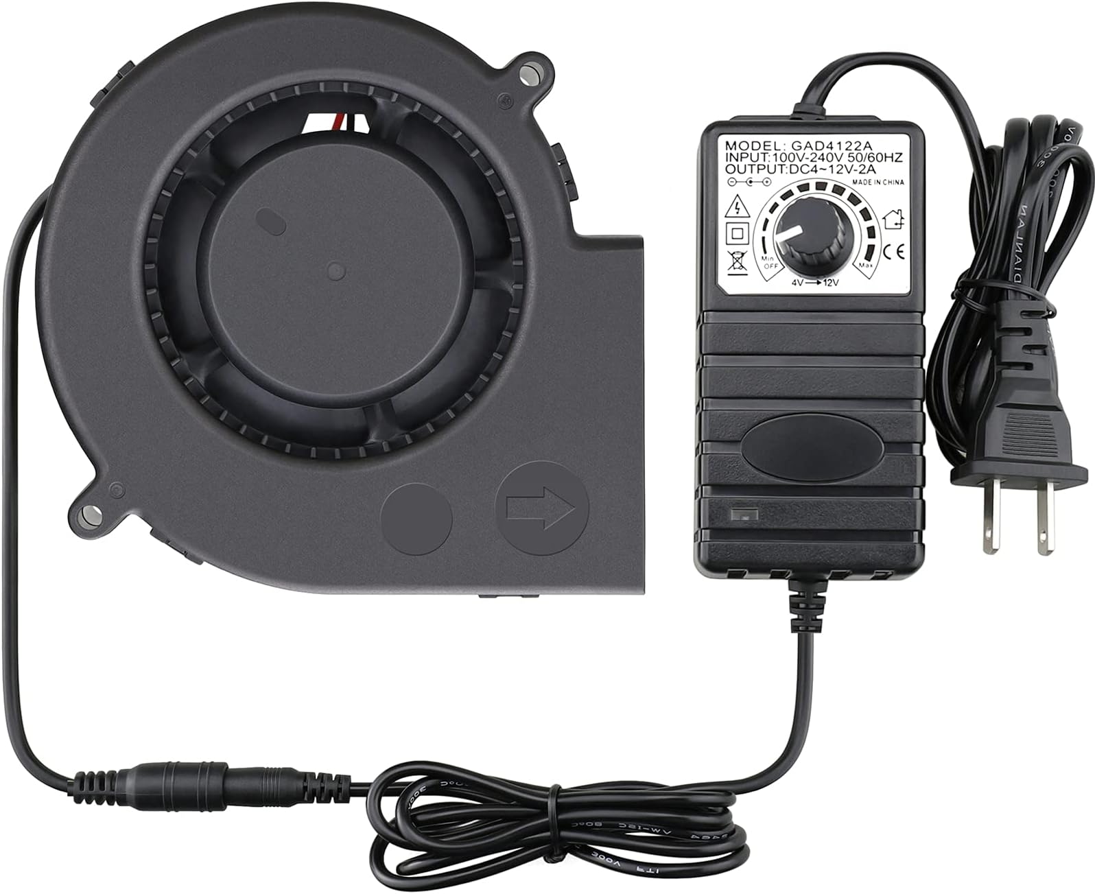 Amazon.com: 1 Pcs DC Blower Fan 12V 9733 2 Pin 97x33mm Brushless DC ...