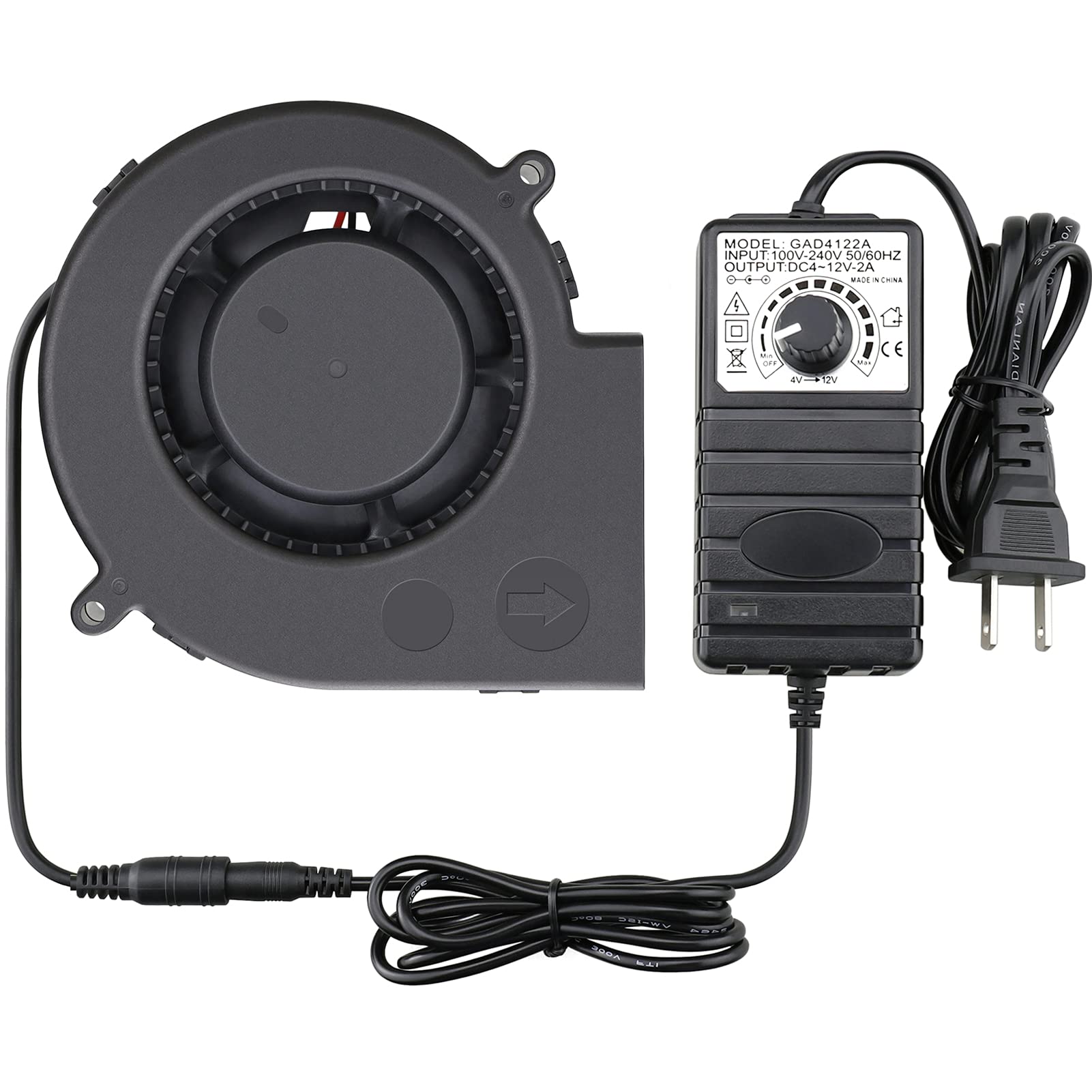 Snapklik.com : GDSTIME 97mm X 33mm DC Blower, 110V 220V AC Powered Fan 9733