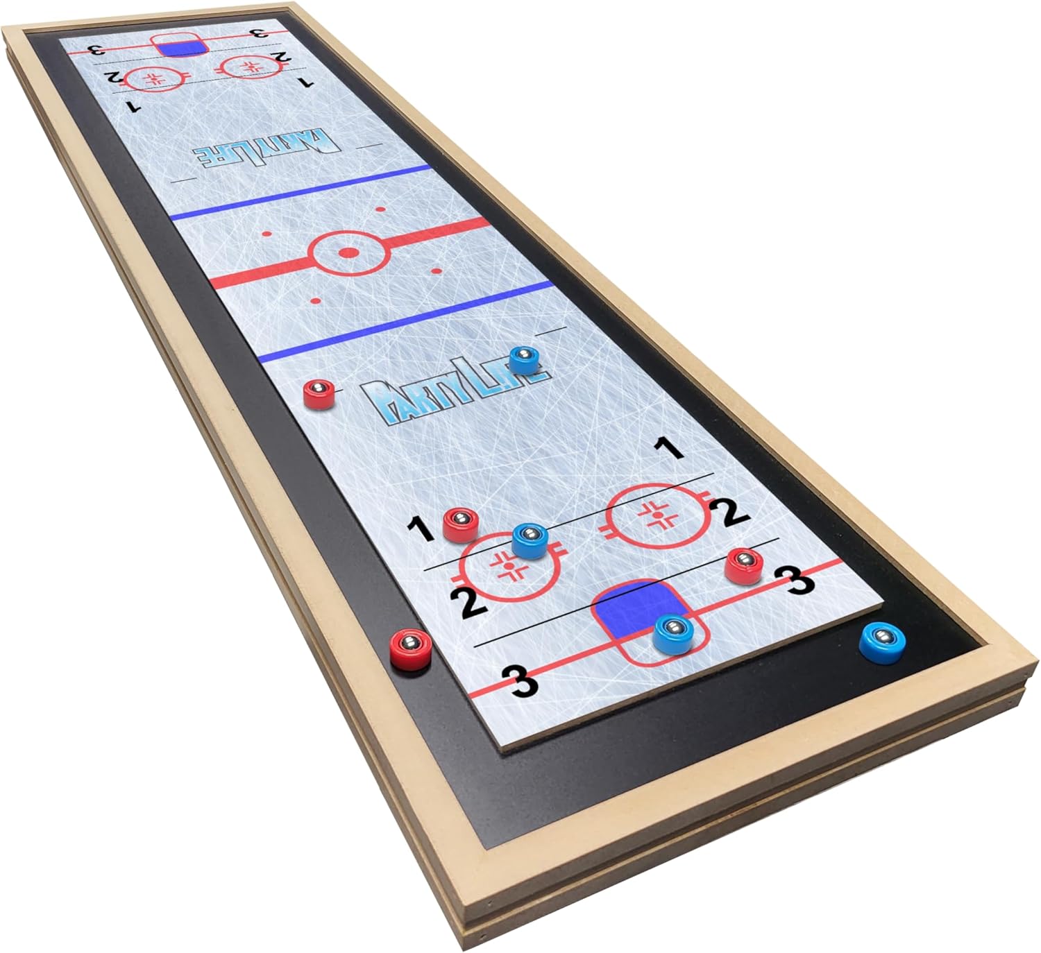 Amazon.com: Portable Tabletop Mini Shuffleboard Table w/Pucks - Hockey ...