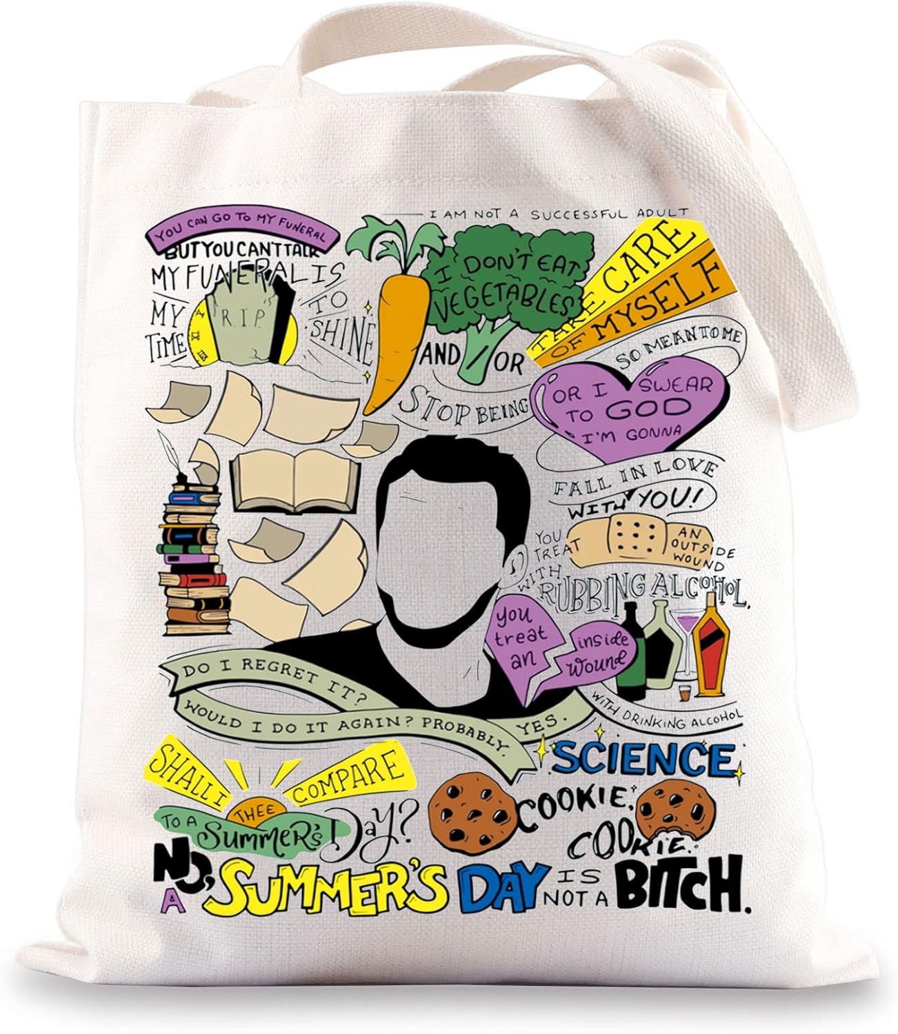 Amazon.com: BWWKTOP Nick Miller Canvas Tote Bag Nick Miller Fans Gifts ...
