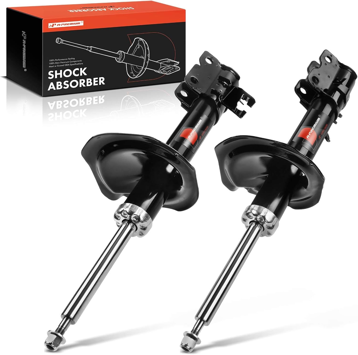 A-Premium Front Pair (2) Shock Strut Absorbers Compatible with Nissan X ...