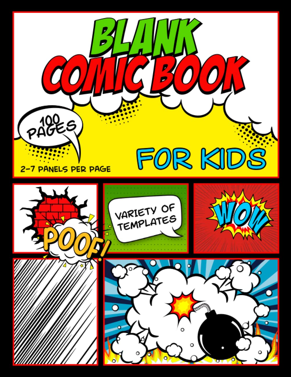 Amazon.com: Blank Comic Book for Kids: Draw Your Own Comics and Create ...