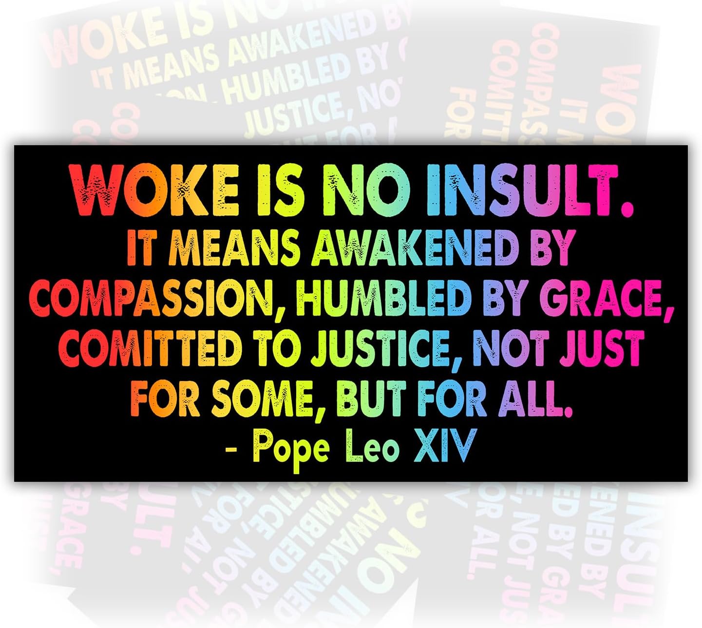 Amazon.com - Woke is Not an Insult You Think It is | Bumper Sticker or ...