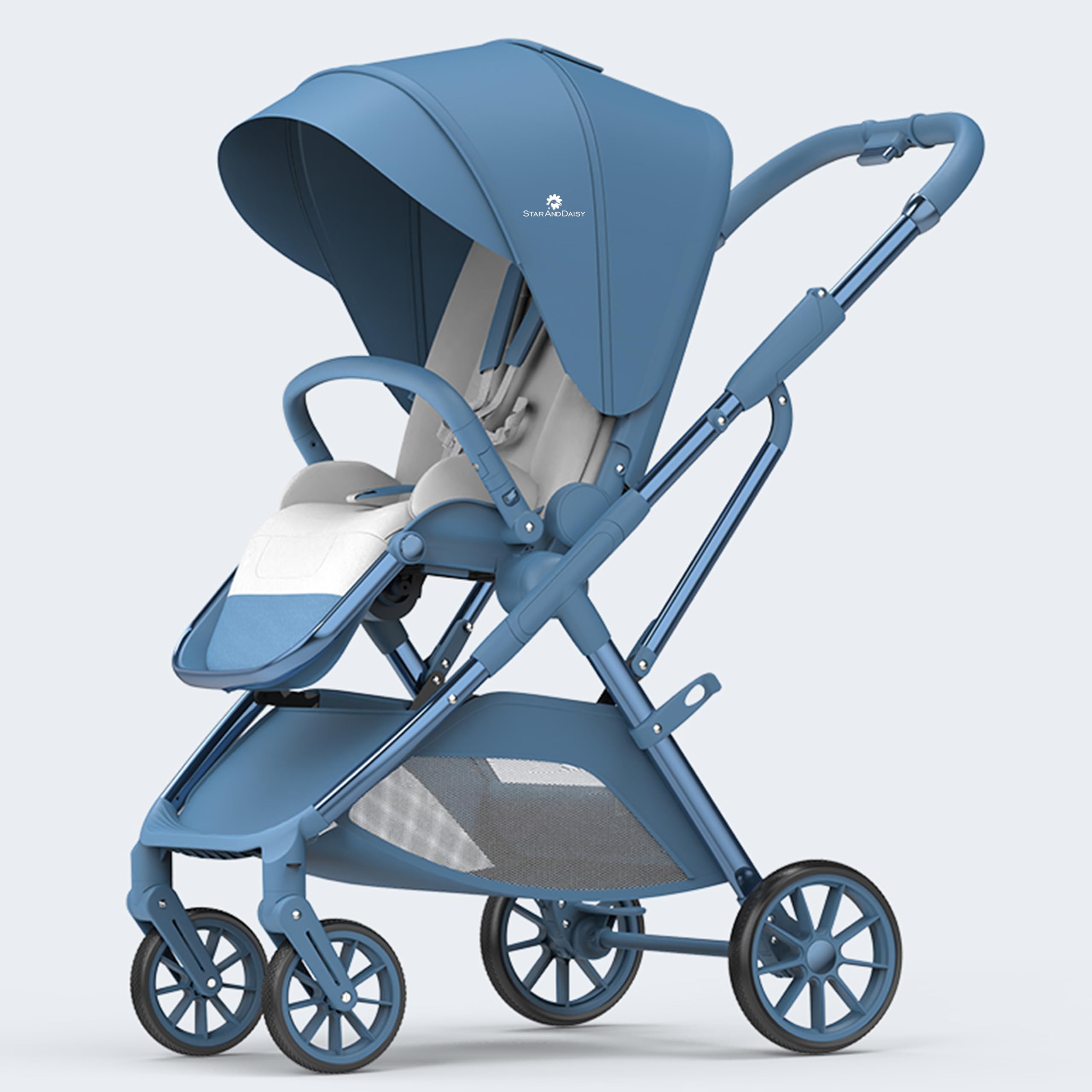 Buy StarAndDaisyChariot Premium Baby Stroller with 5 Point Safety Belt ...
