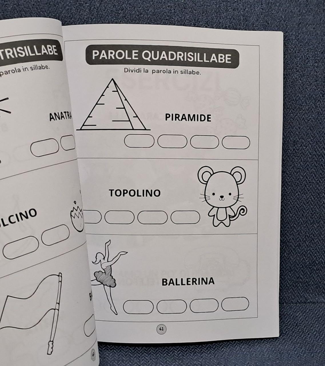 Impara a Leggere e Scrivere con il Metodo Sillabico: Libro Prescolare ...