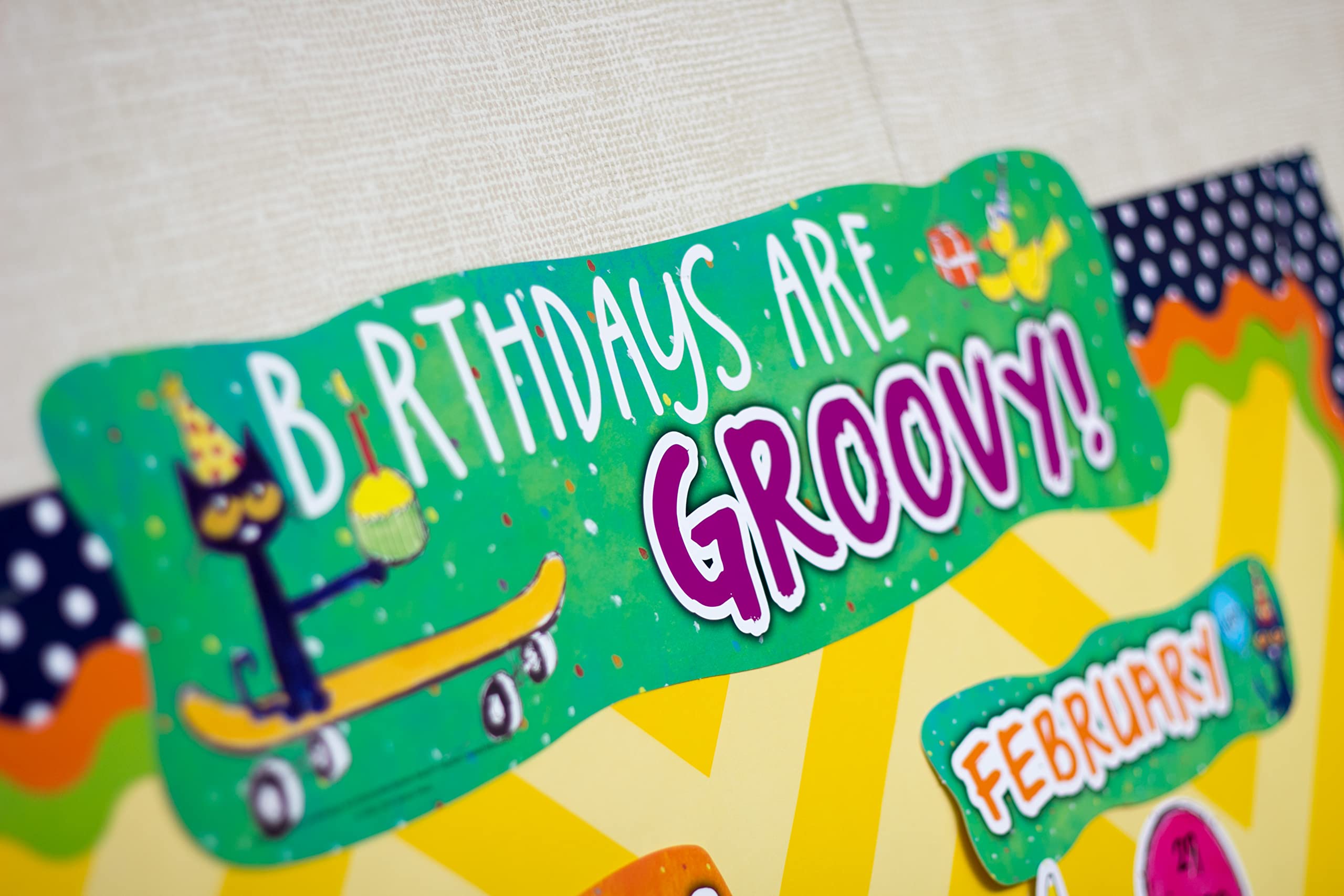 Snapklik.com : Pete The Cat Birthdays Are Groovy Mini Bulletin Board