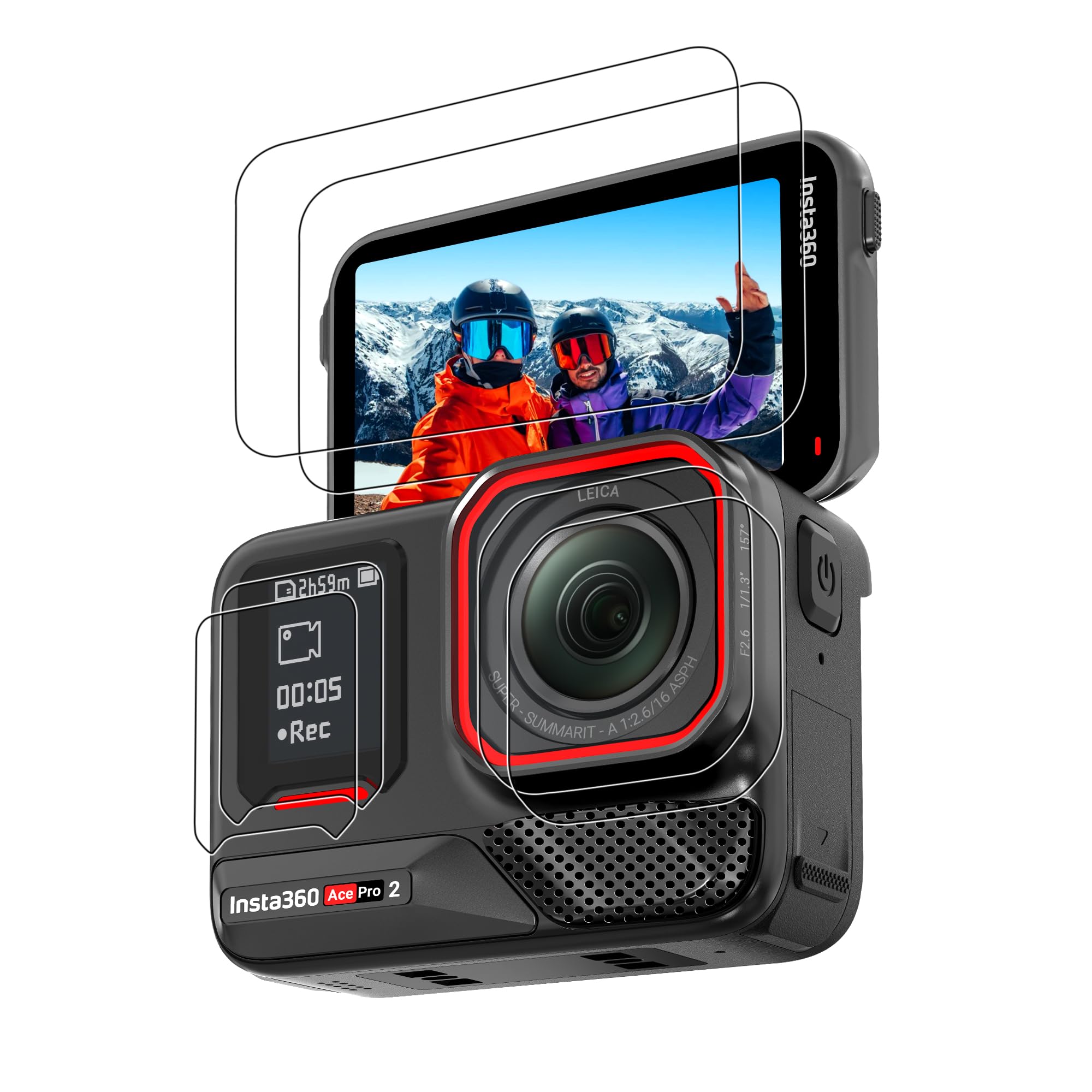 Amazon.com: CYNOVA Screen Protector for Insta360 Ace Pro 2, 9H Tempered ...