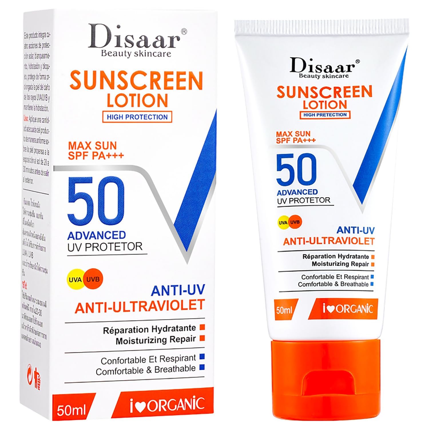 DISAAR Sunscreen Lotion SPF 50 PA+++ Advanced : Amazon.in: Beauty