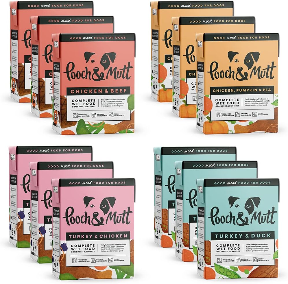 Pooch & Mutt - Variety Pack of Complete Wet Dog Food, Dry Dog Food ...