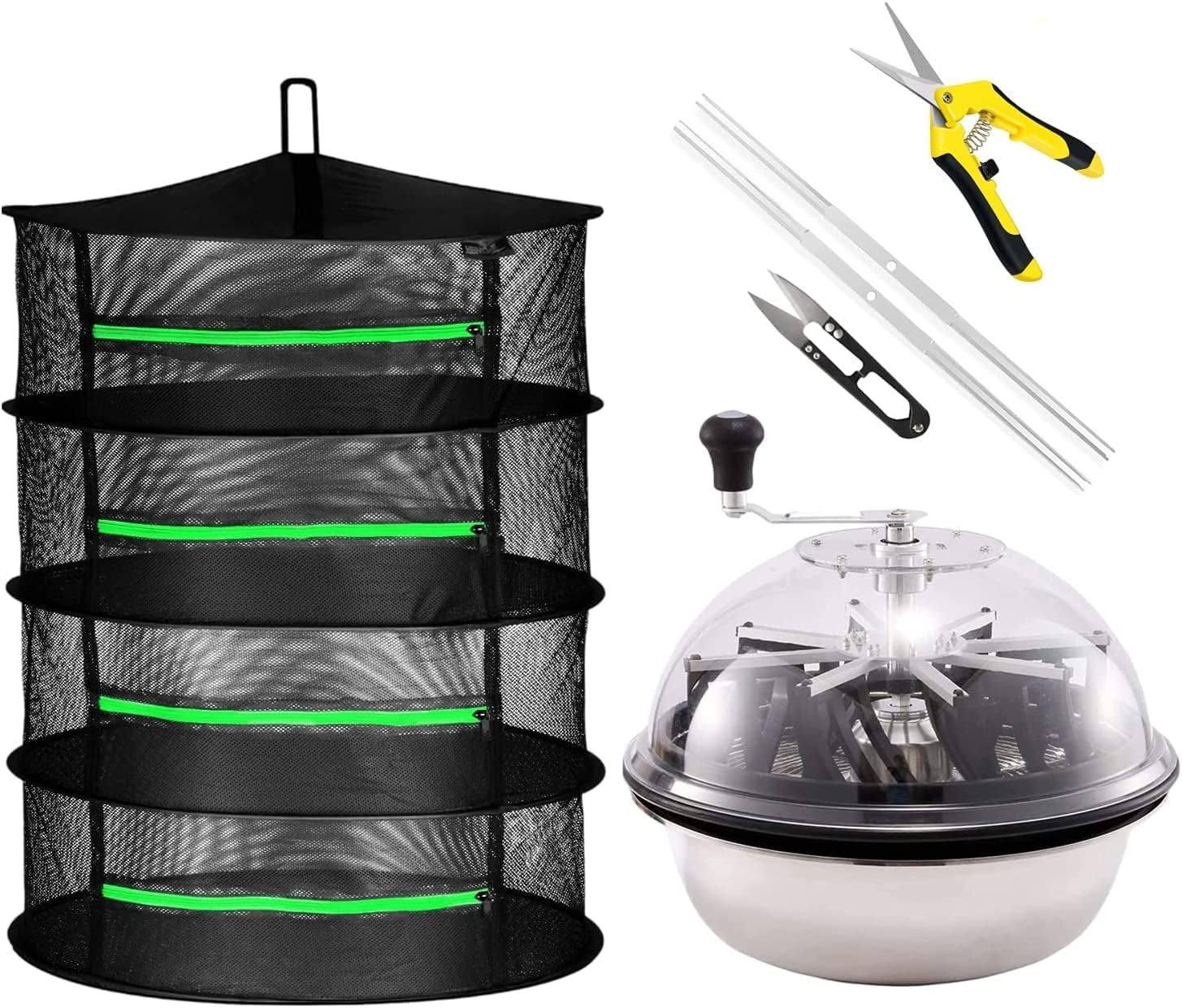 Amazon.com : iPower 16'' Bud Leaf Bowl Trimmer Twisted Spin Cut ...