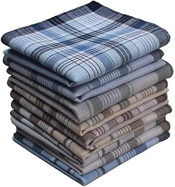 emlstyle Cotton Handkerchiefs for men 9 Pack : Amazon.co.uk: Fashion