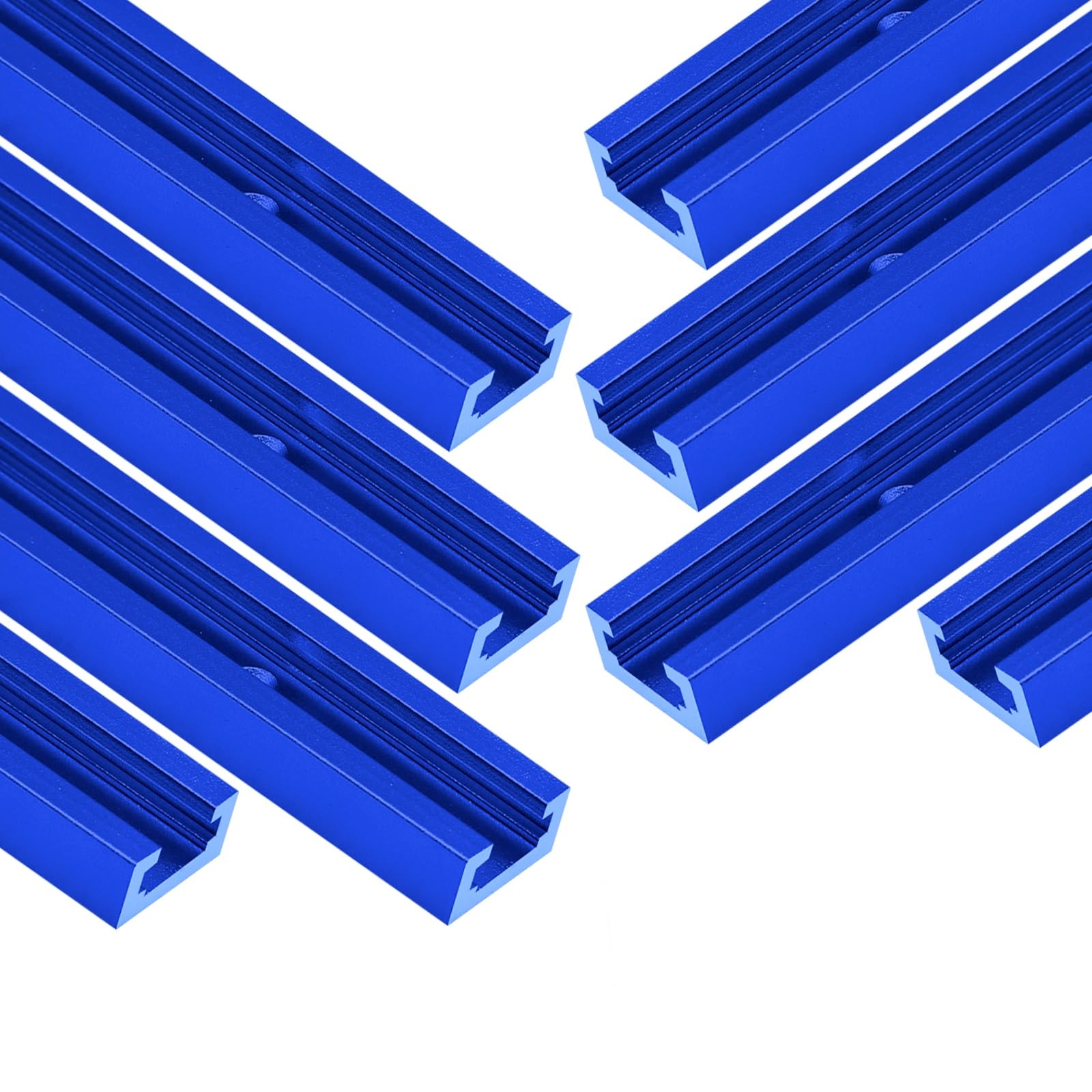 Seekliny 8Pack 12" T-Track for Woodworking Blue Double-Cut, 12 inch ...