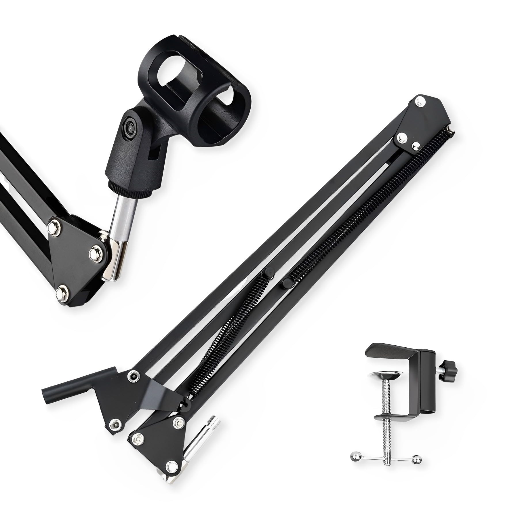 Amazon.com: Boom Arm Mic Desk Mount: Microphone Boomarm Stand ...
