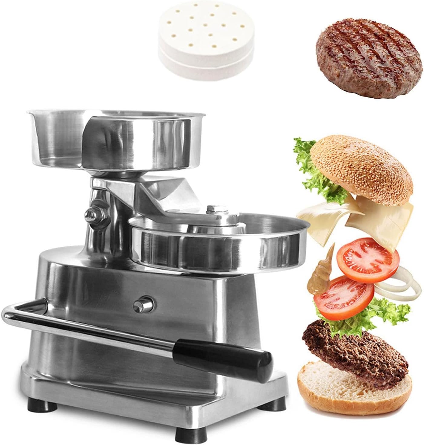 XCSCUK Commercial Hamburger Patty Press Maker,Burger Press Tool,Meat ...