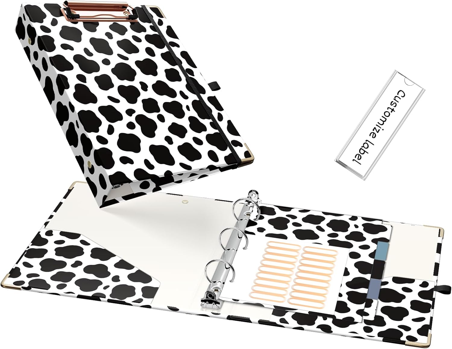 Mini 3 Ring Binder 1 Inch for 5.5" x 8.5" Paper with 5-Tab Dividers ...