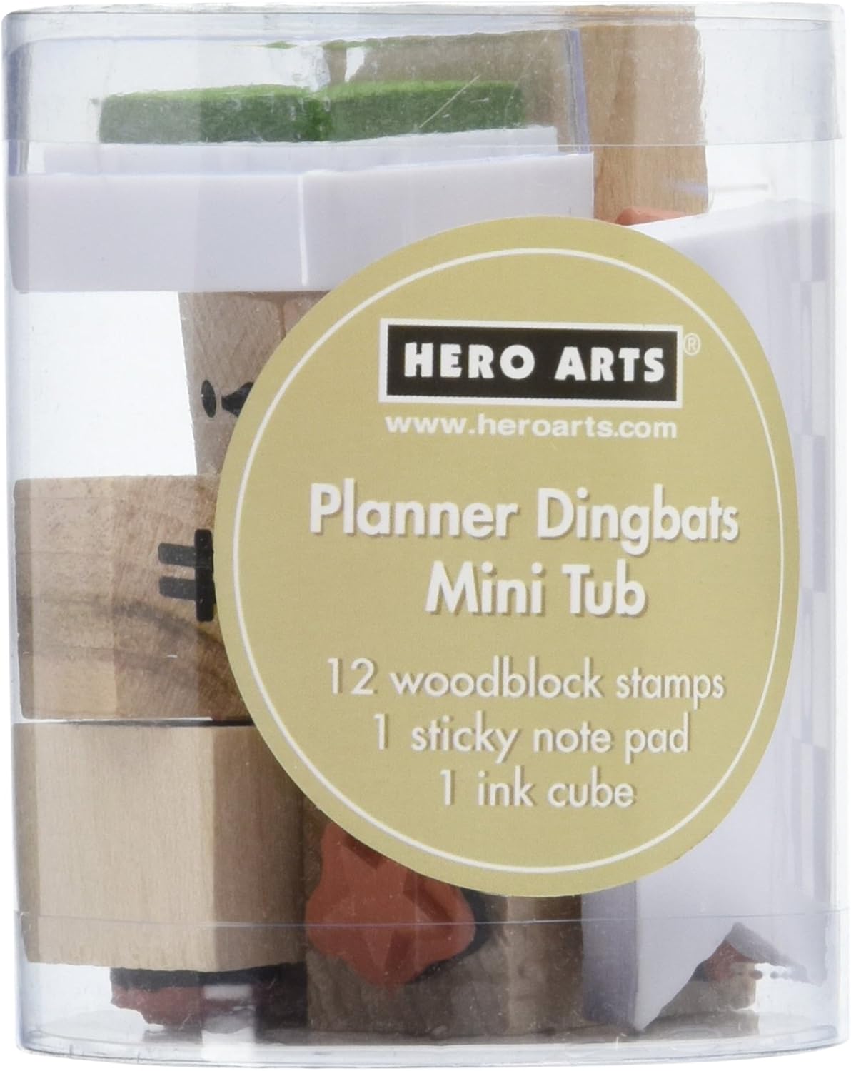 Amazon.com: Hero Arts Mini Tub Planner Dingbats : Office Products